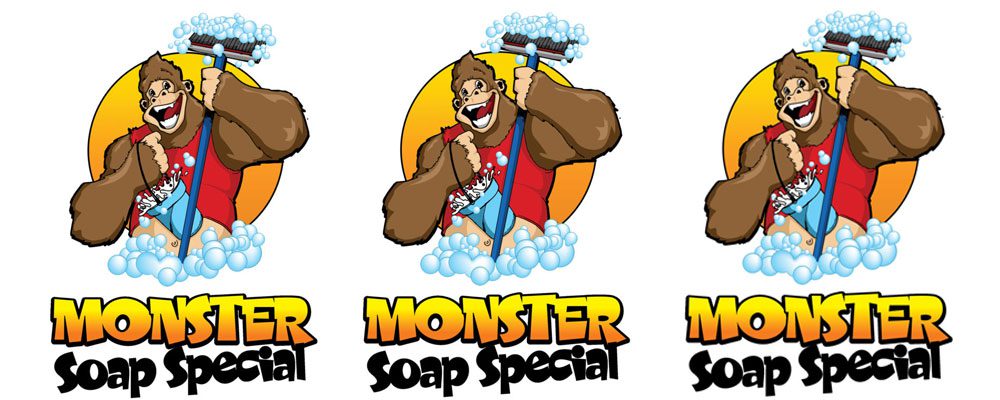 It's time for the Monster Soap Special at Kleen-Rite!